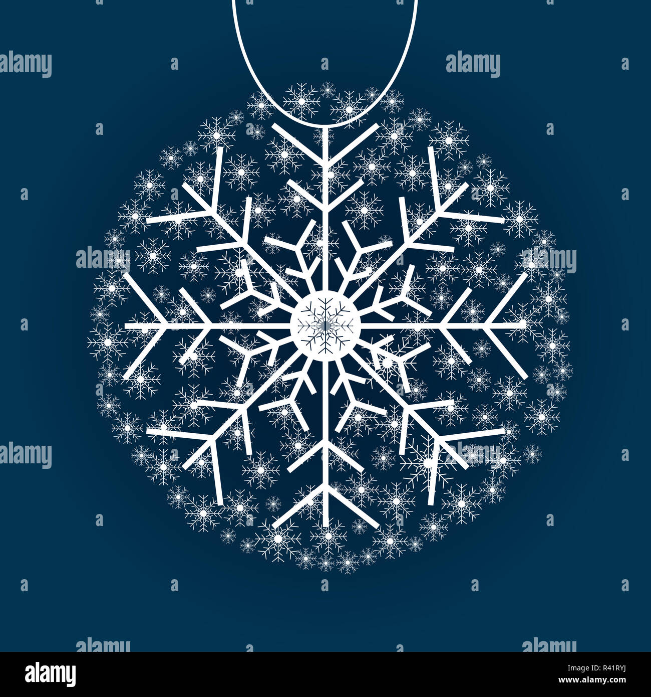 Christmas ball snowflake Stock Photo - Alamy