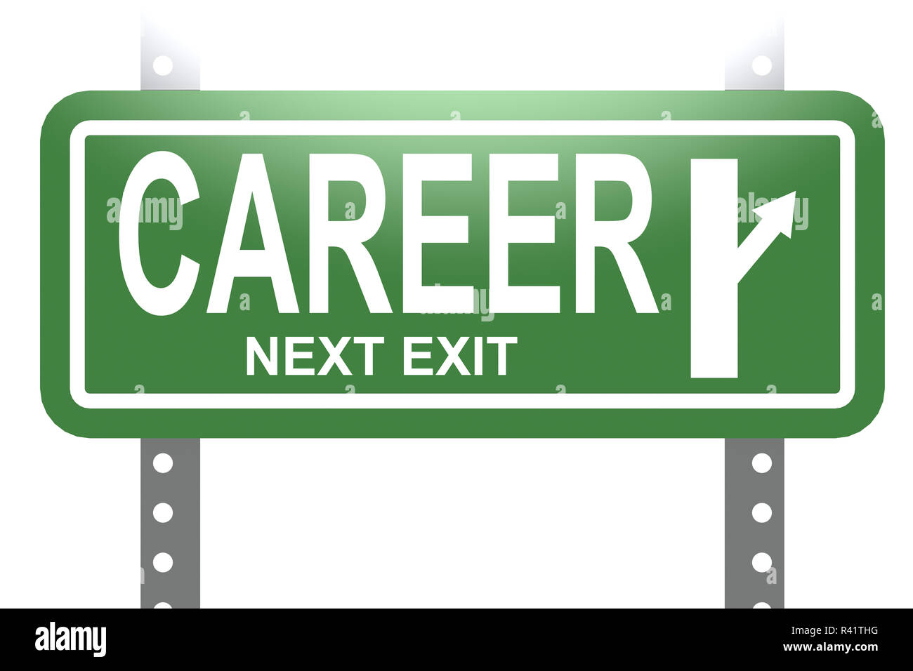 Career green sign board isolated Stock Photo - Alamy