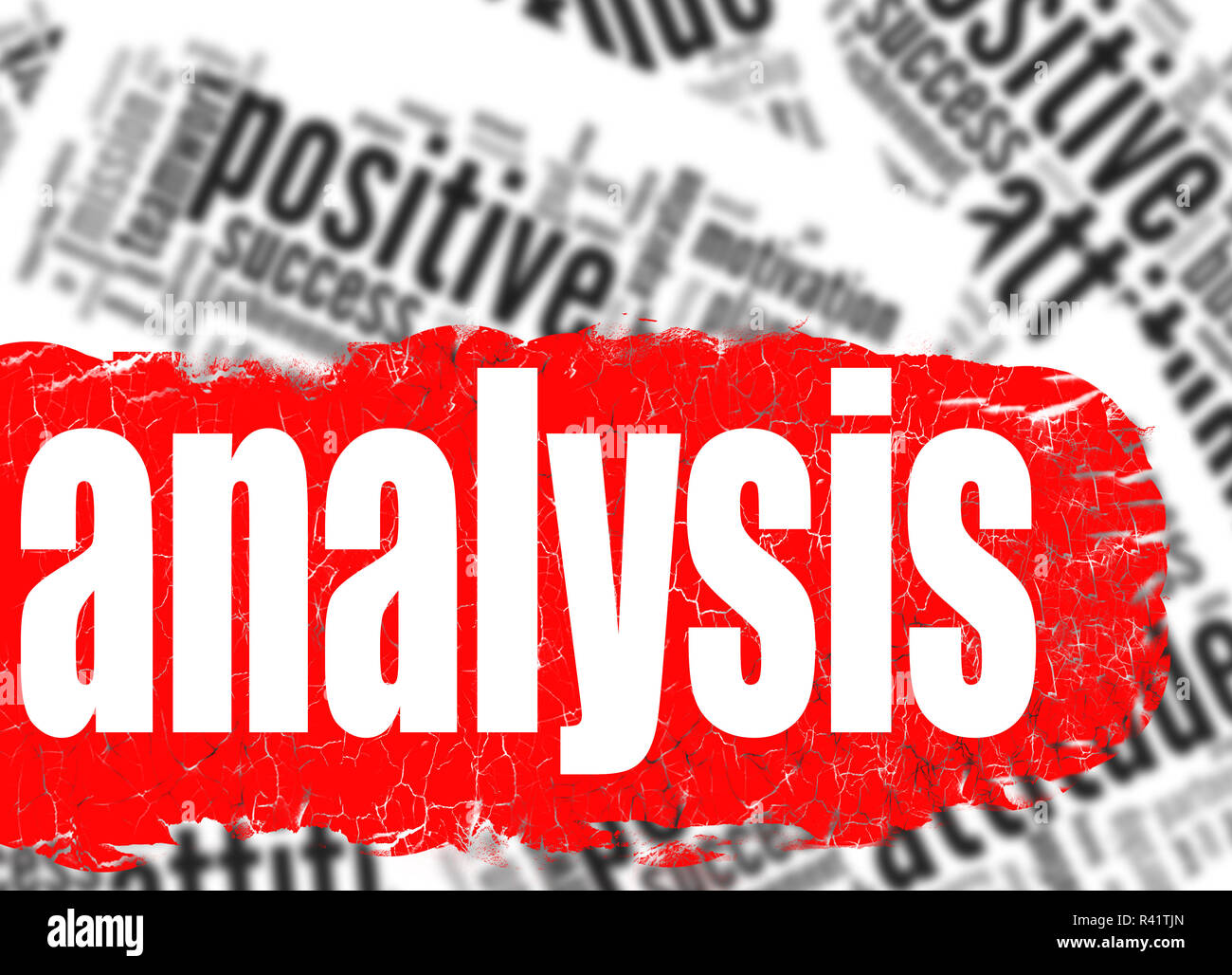 Word cloud analysis business sucess concept Stock Photo - Alamy