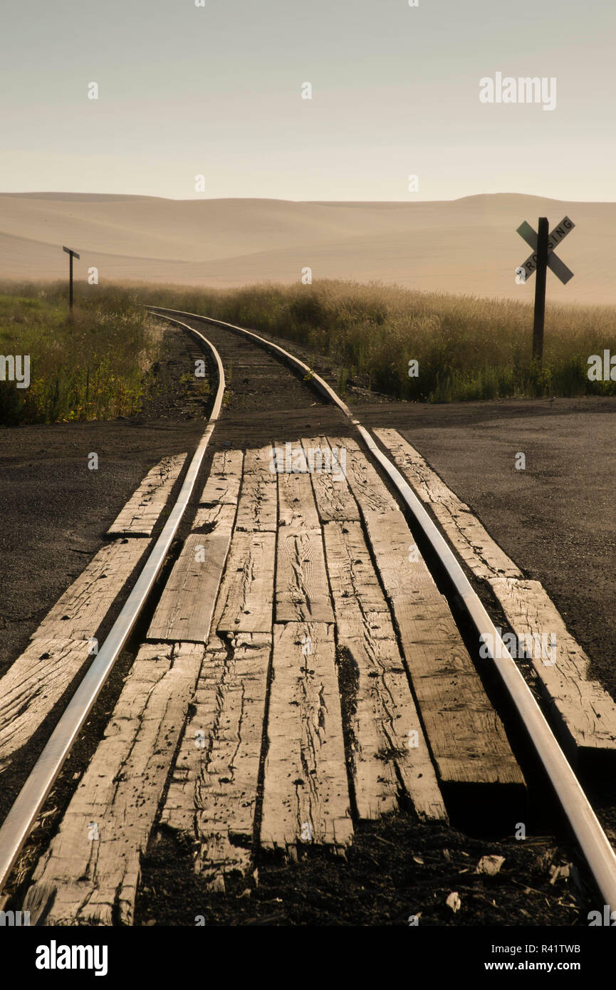 USA, Washington State, Palouse, Railroad, tracks Stock Photo - Alamy