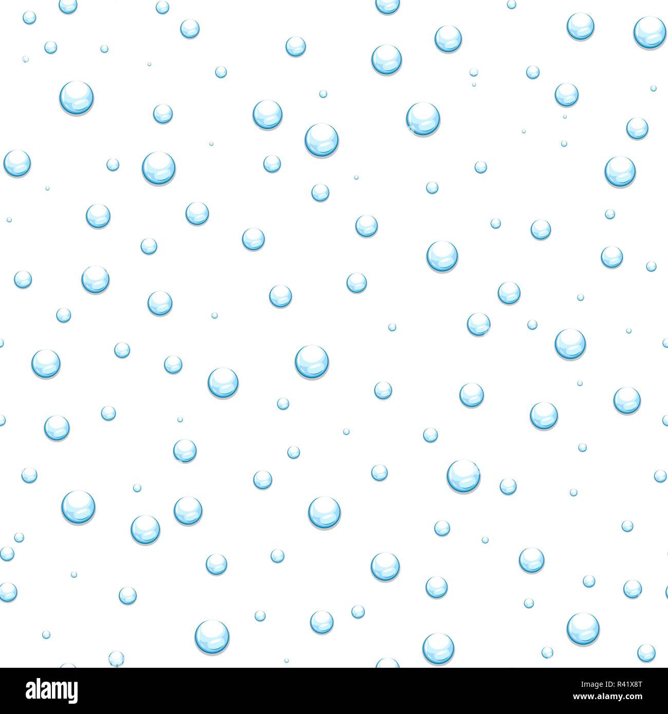 Water drops pattern. rain splash seamless vector illustration Stock ...