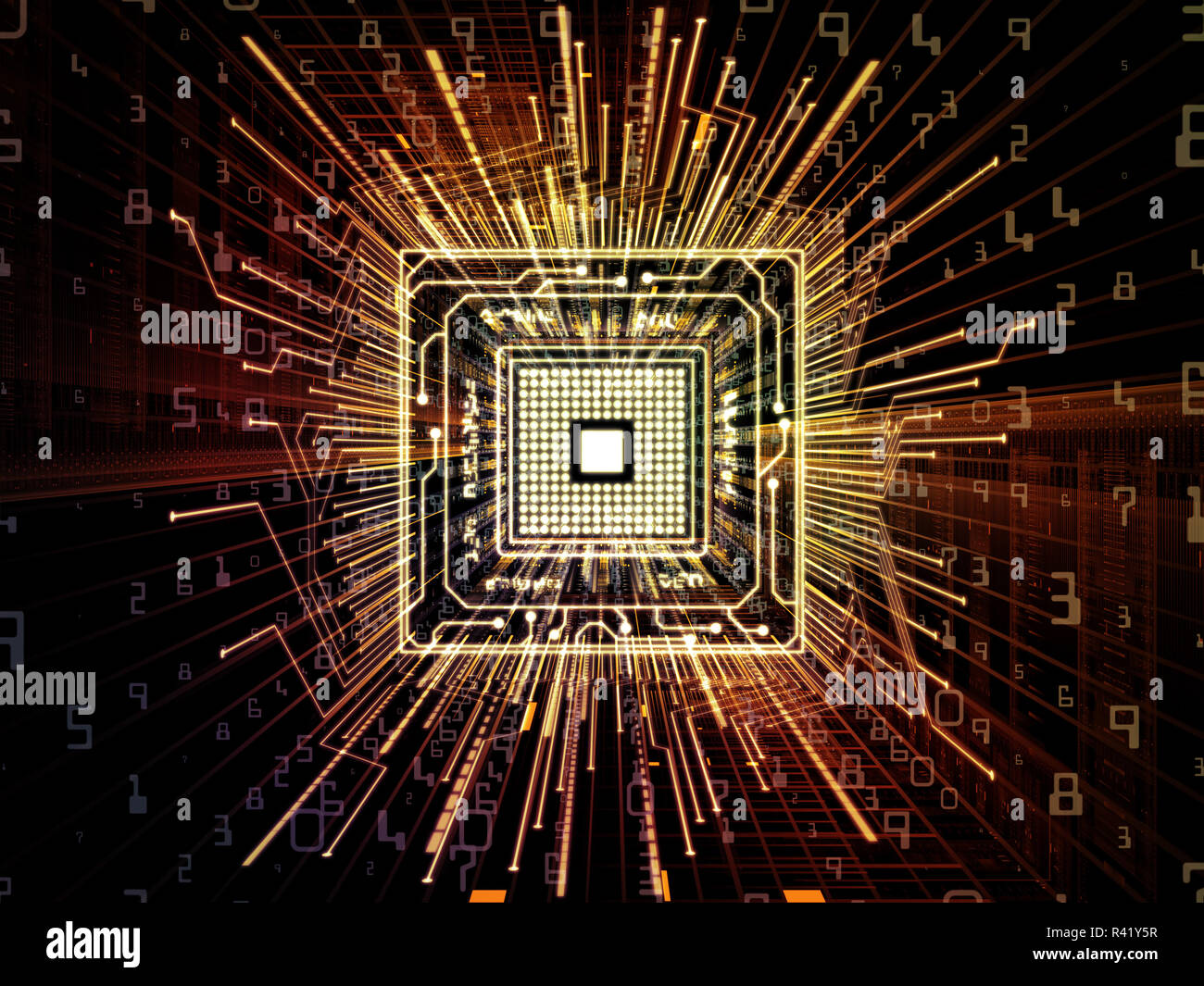 Inner Life of CPU Stock Photo - Alamy