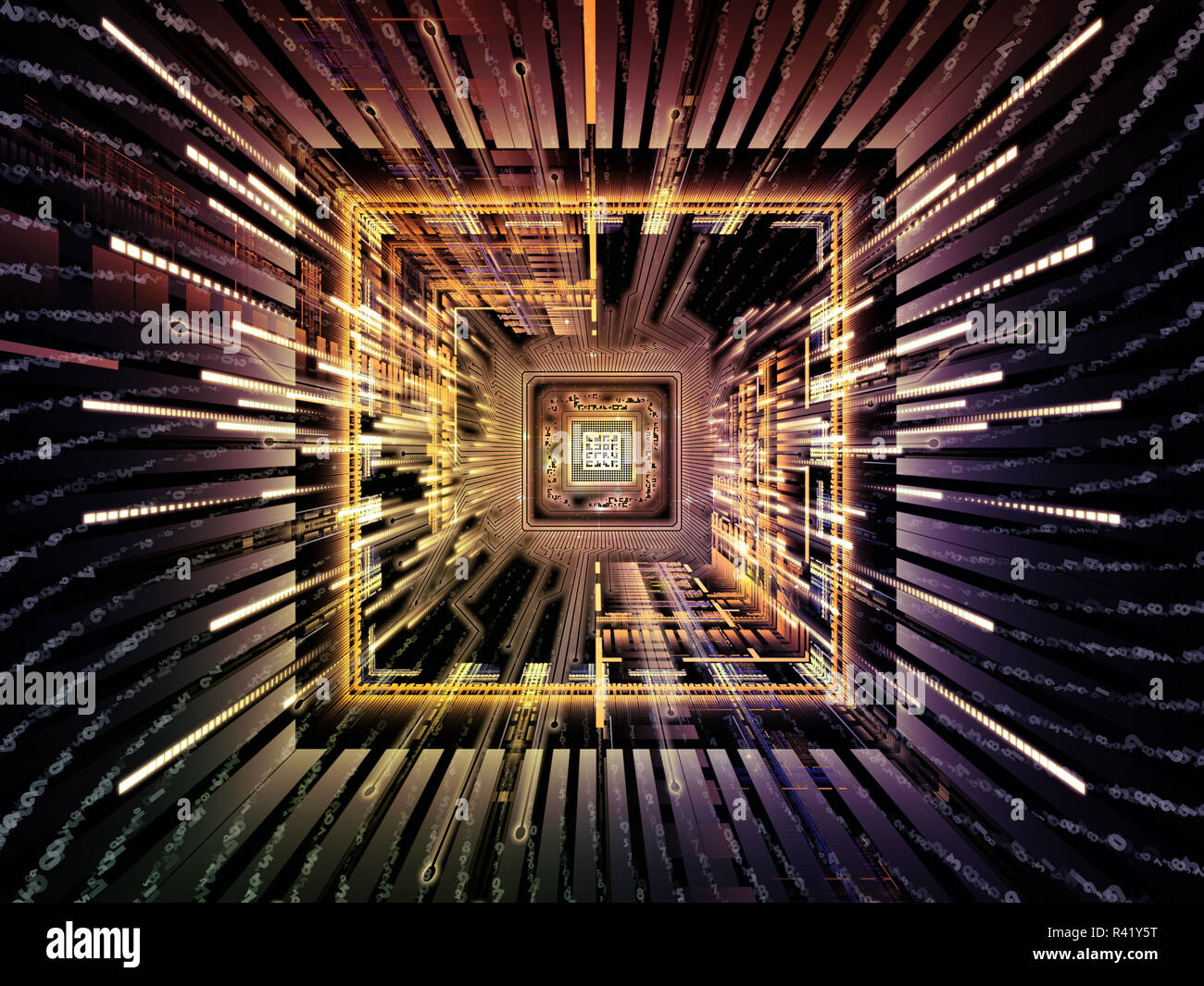 Energy of CPU Stock Photo - Alamy