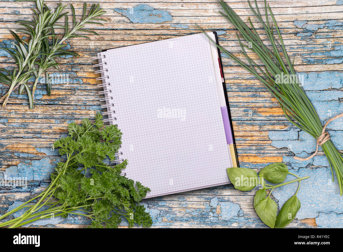 Open recipe book Stock Photo - Alamy