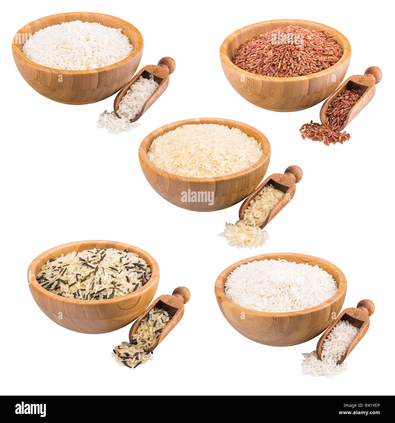 Set of rice Stock Photo - Alamy