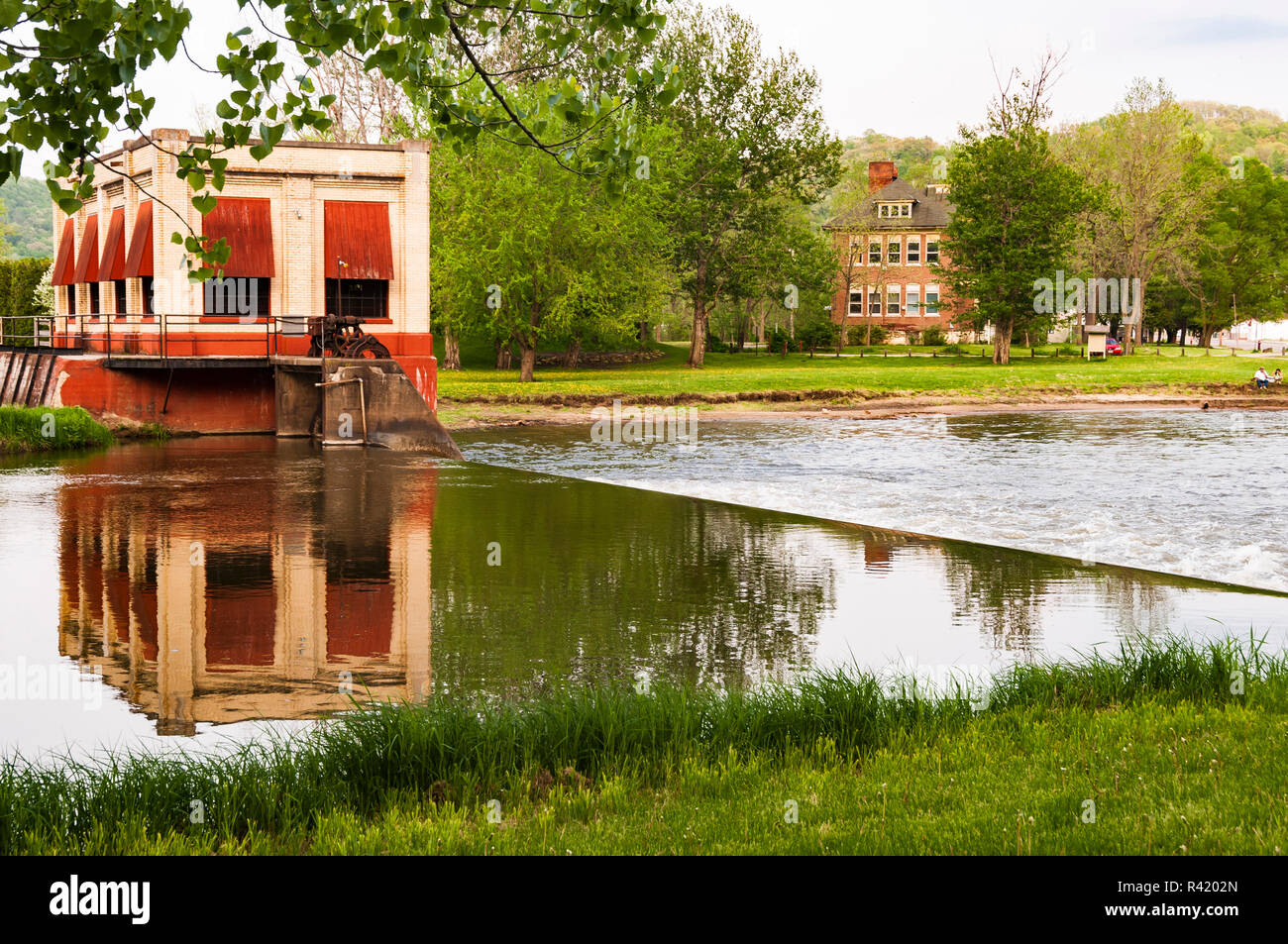 USA, Wisconsin. Upper Mississippi River Basin, Gays Mills (town that ...