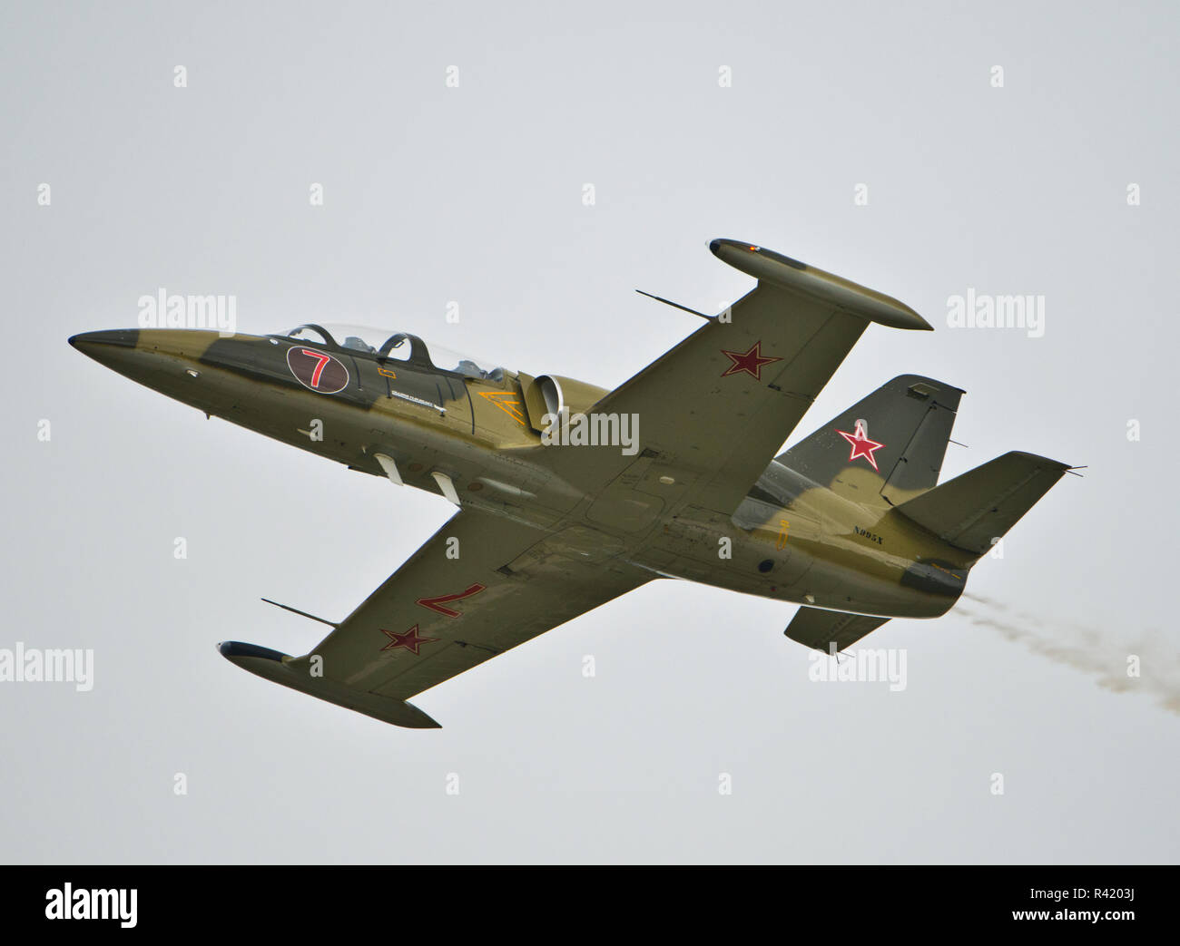 USA, Wisconsin, Oshkosh, AirVenture 2016, Aero L-39 Albatross Jet Stock ...