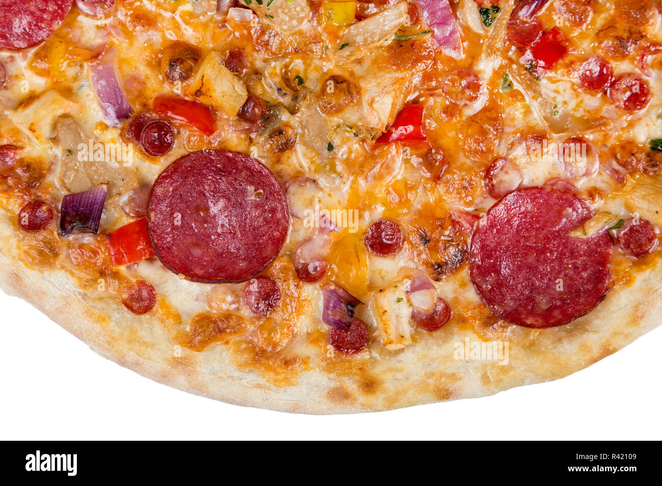 fresh hot fast food slices of pizza Stock Photo - Alamy