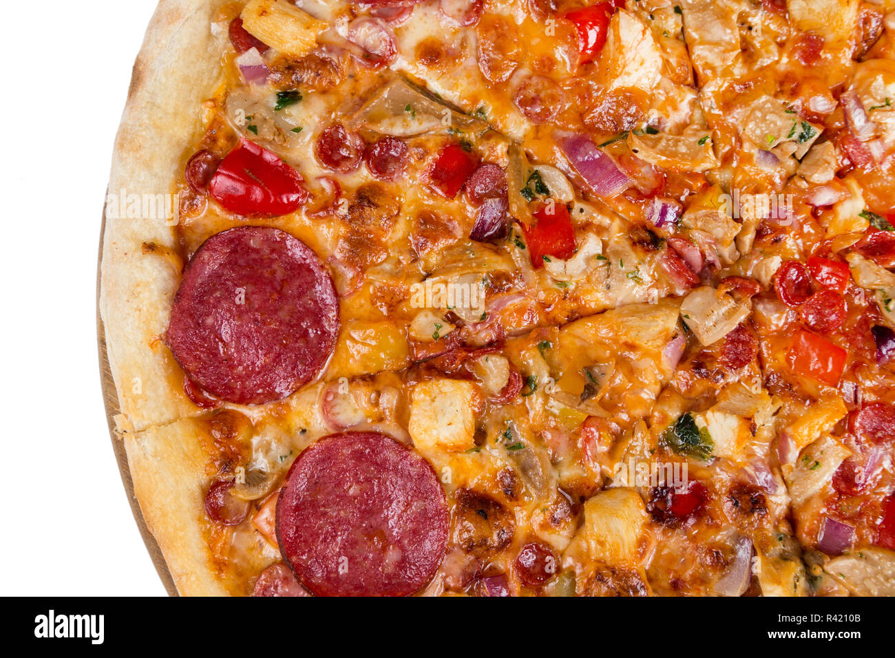 fresh hot fast food slices of pizza Stock Photo - Alamy