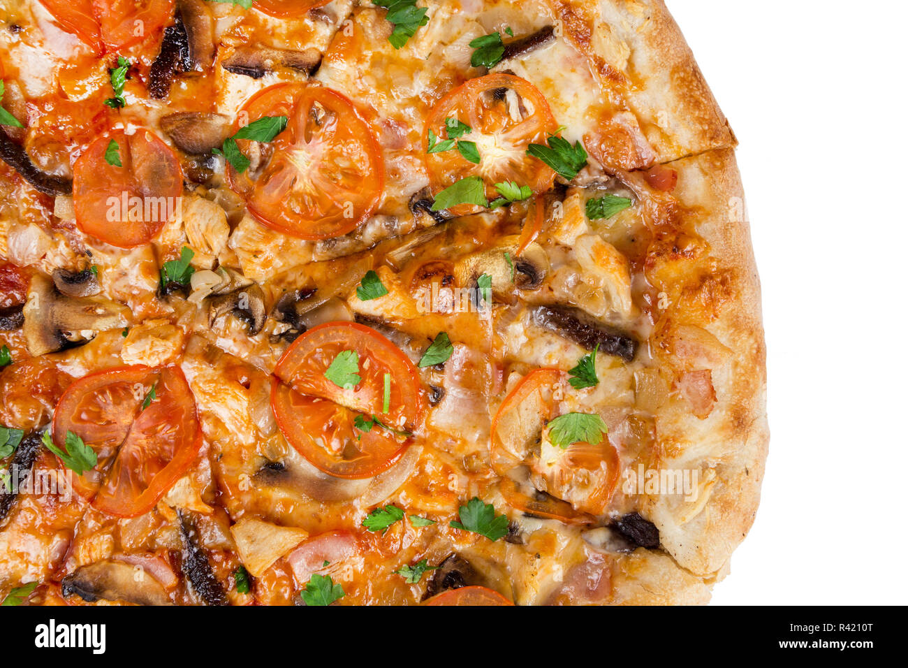 fresh hot fast food slices of pizza Stock Photo - Alamy