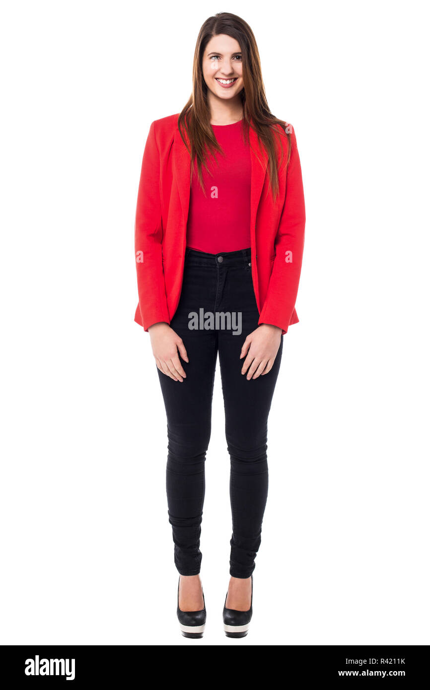 Female secretary, full length portrait Stock Photo - Alamy