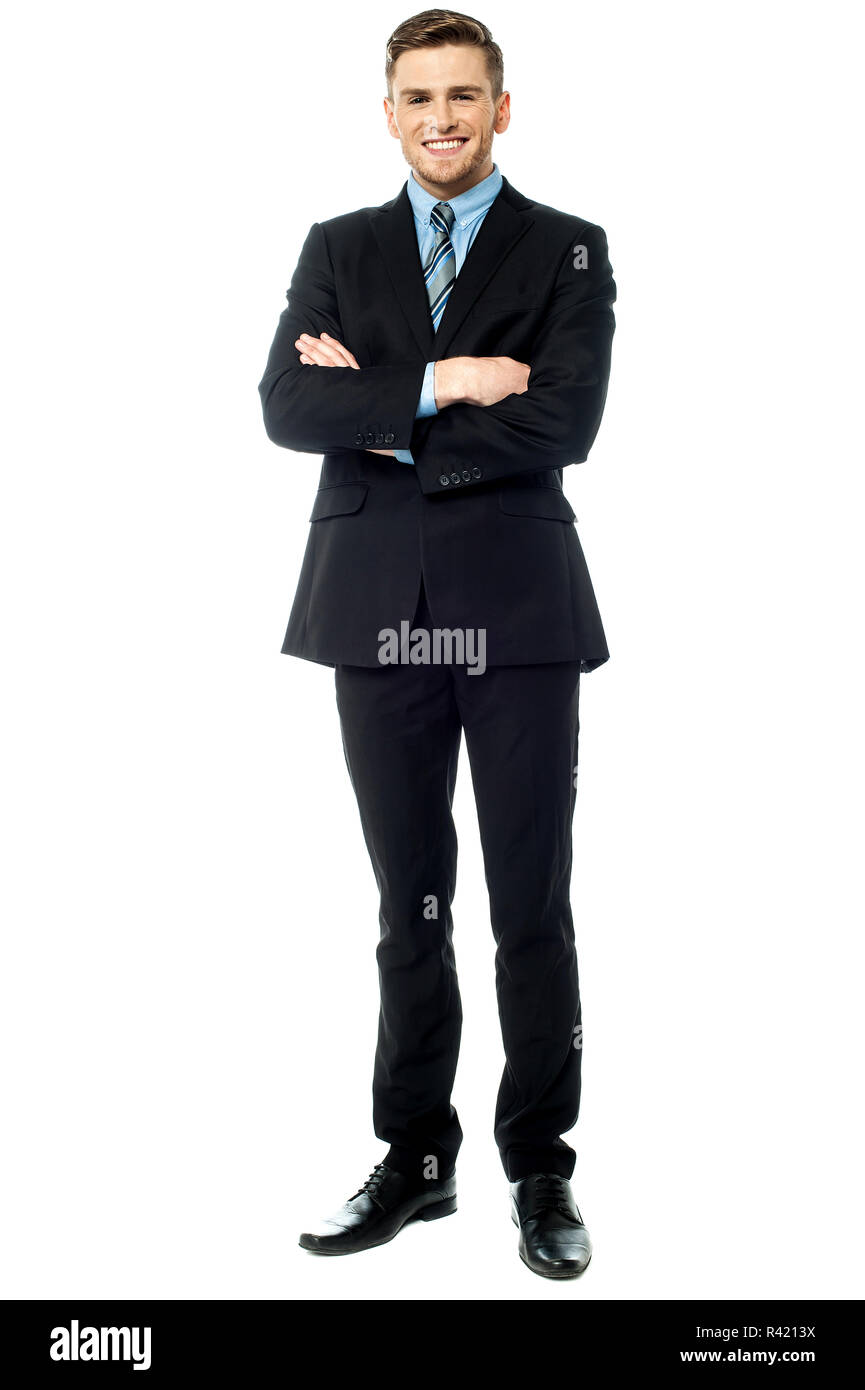 Handsome young ceo posing for a magazine Stock Photo - Alamy