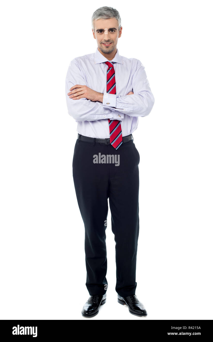 Business head isolated over white Stock Photo - Alamy