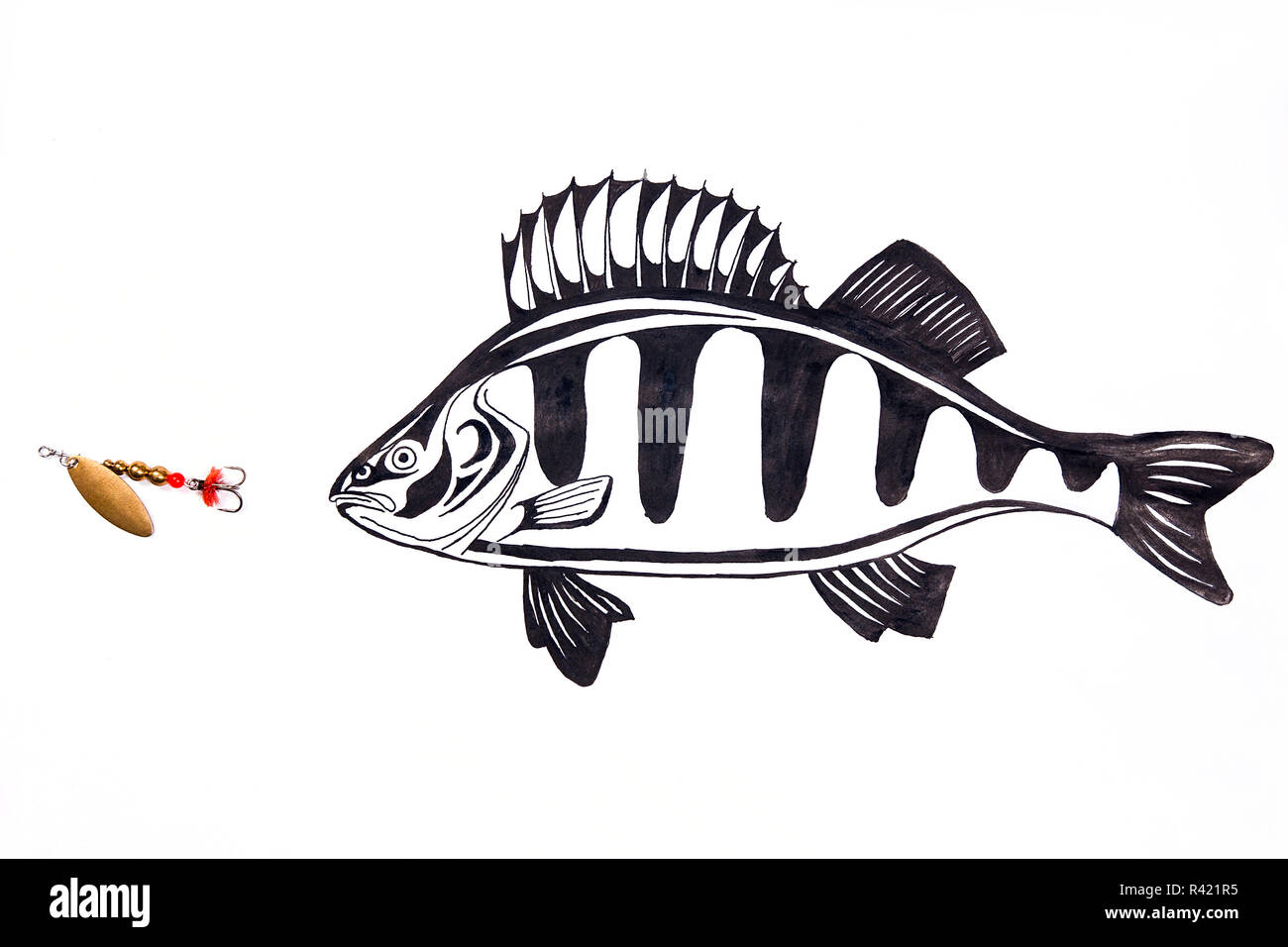 Fish pen drawing hi-res stock photography and images - Alamy