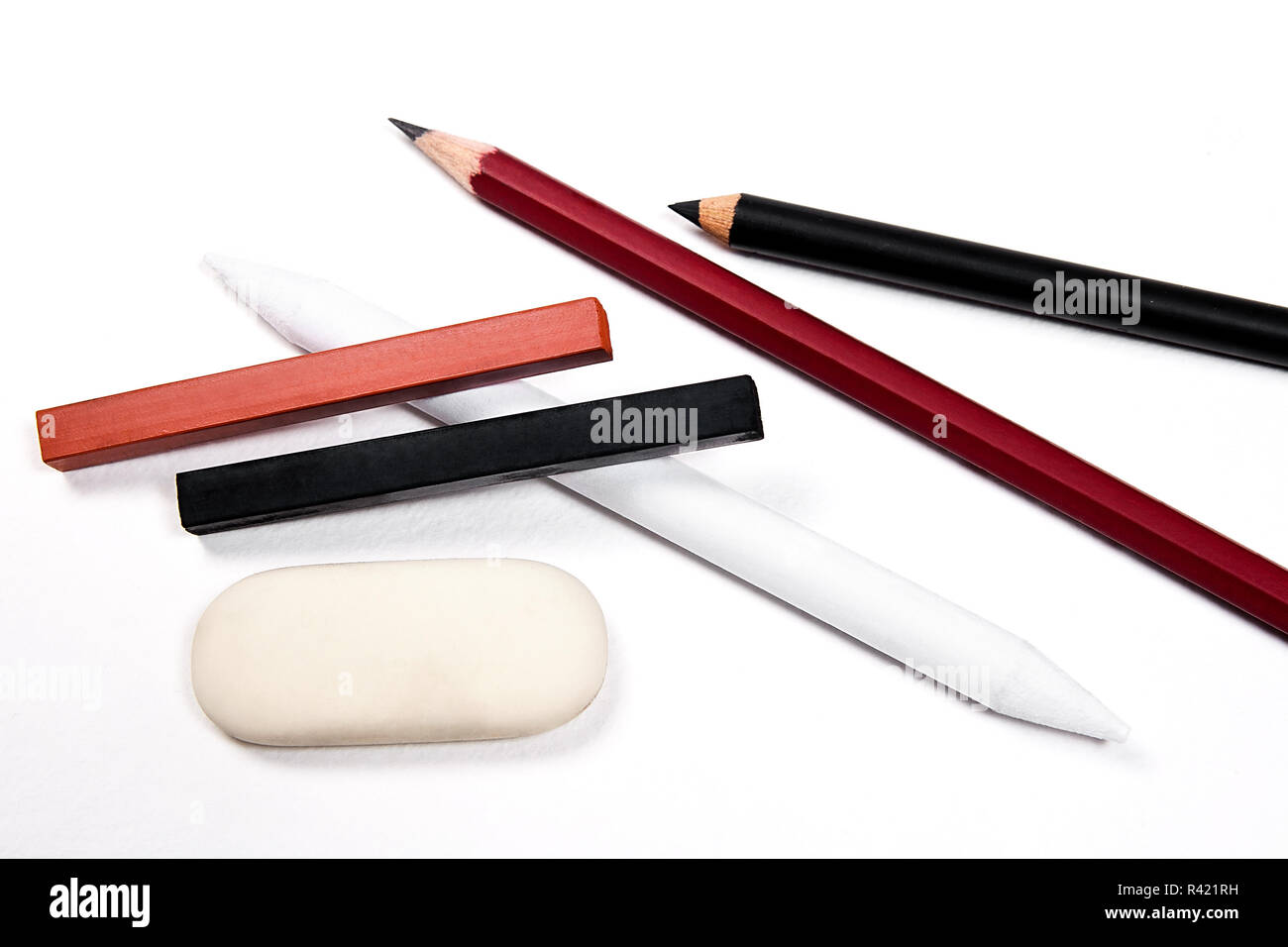 Different kinds of art tools Stock Photo - Alamy