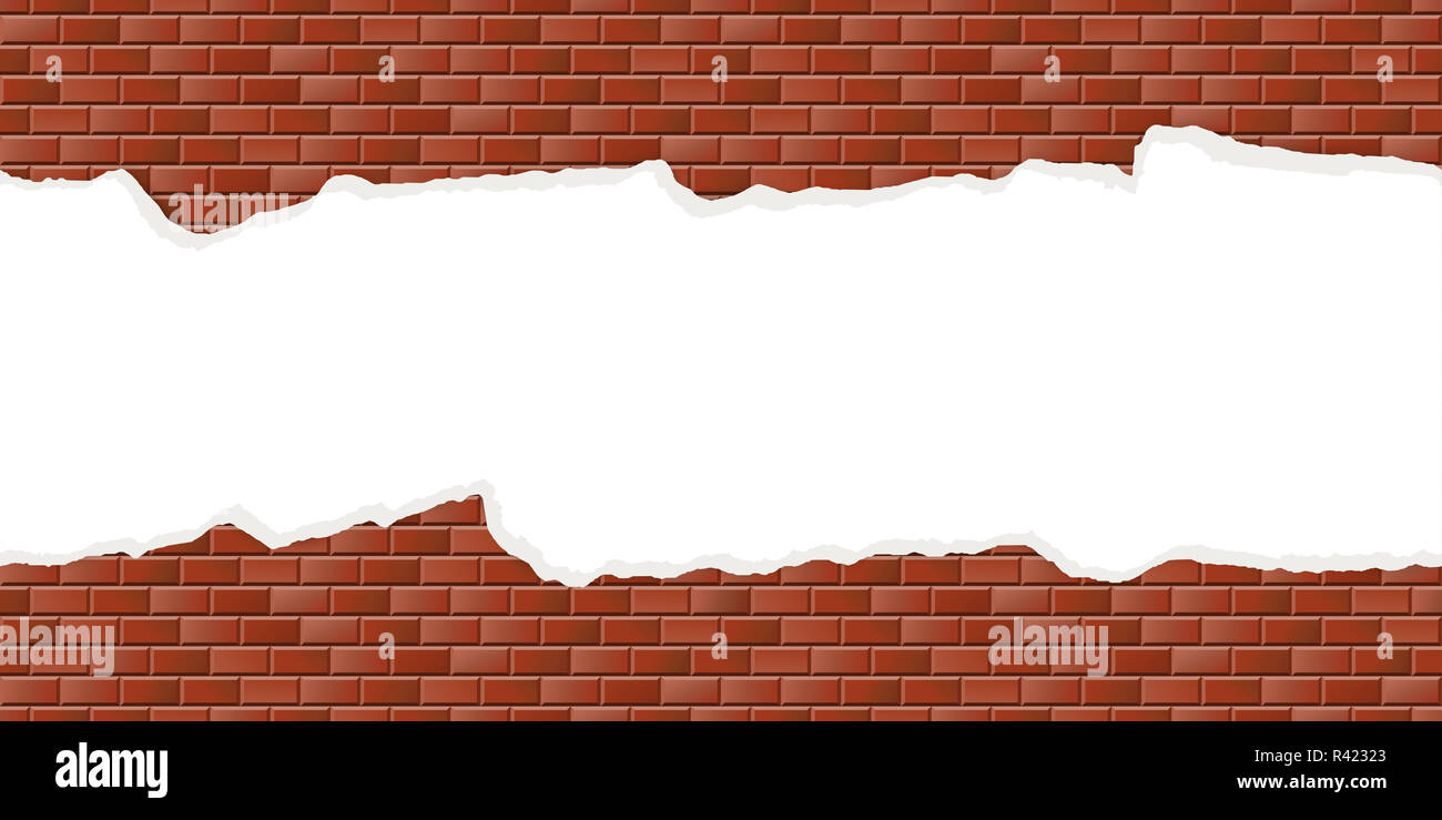 wall background with broken plaster seamless Stock Photo - Alamy