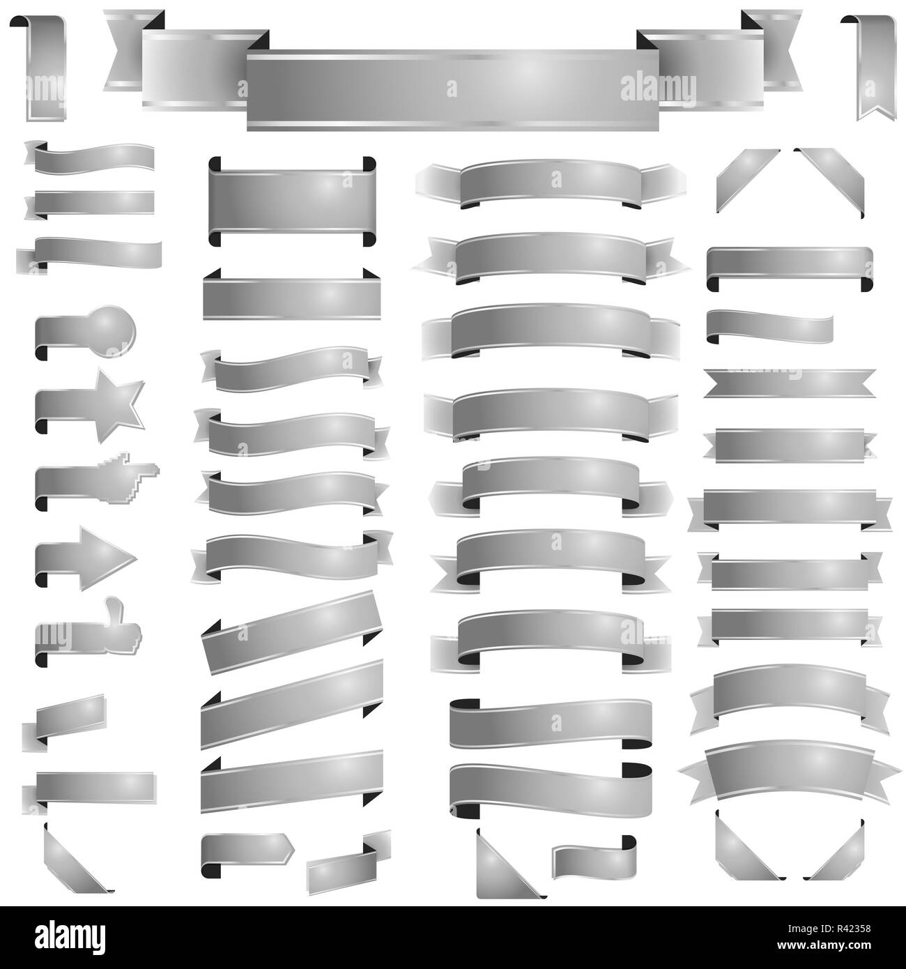 big banner collection Stock Photo - Alamy