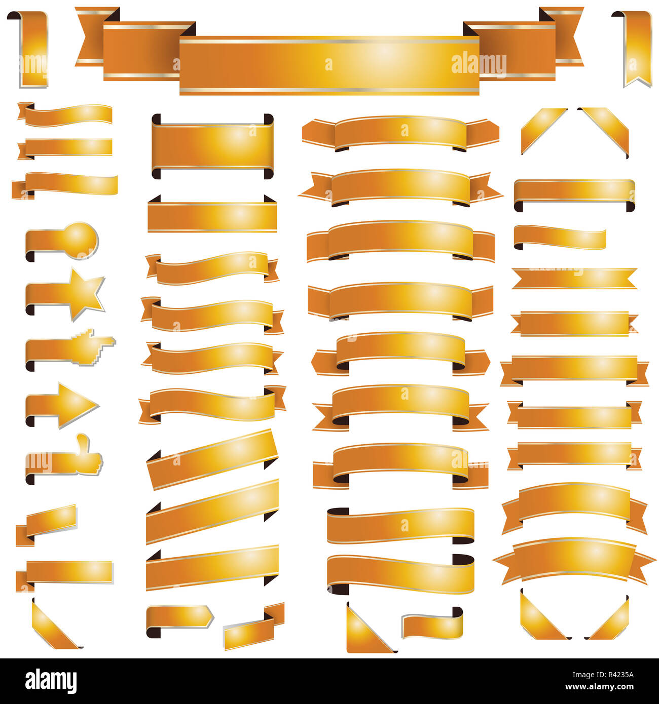 big banner collection Stock Photo - Alamy