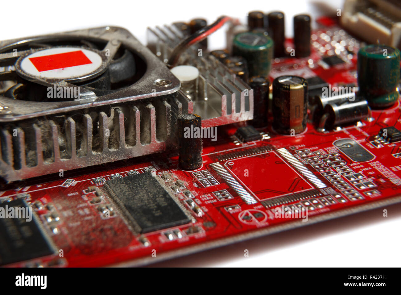 Dusty computer component Stock Photo - Alamy