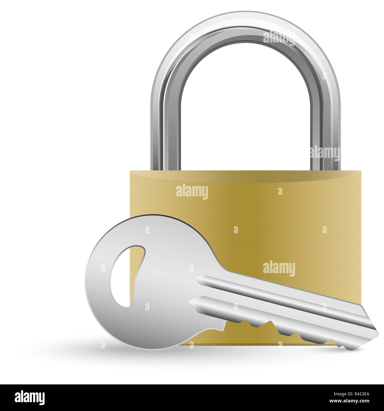 padlock and key Stock Photo - Alamy
