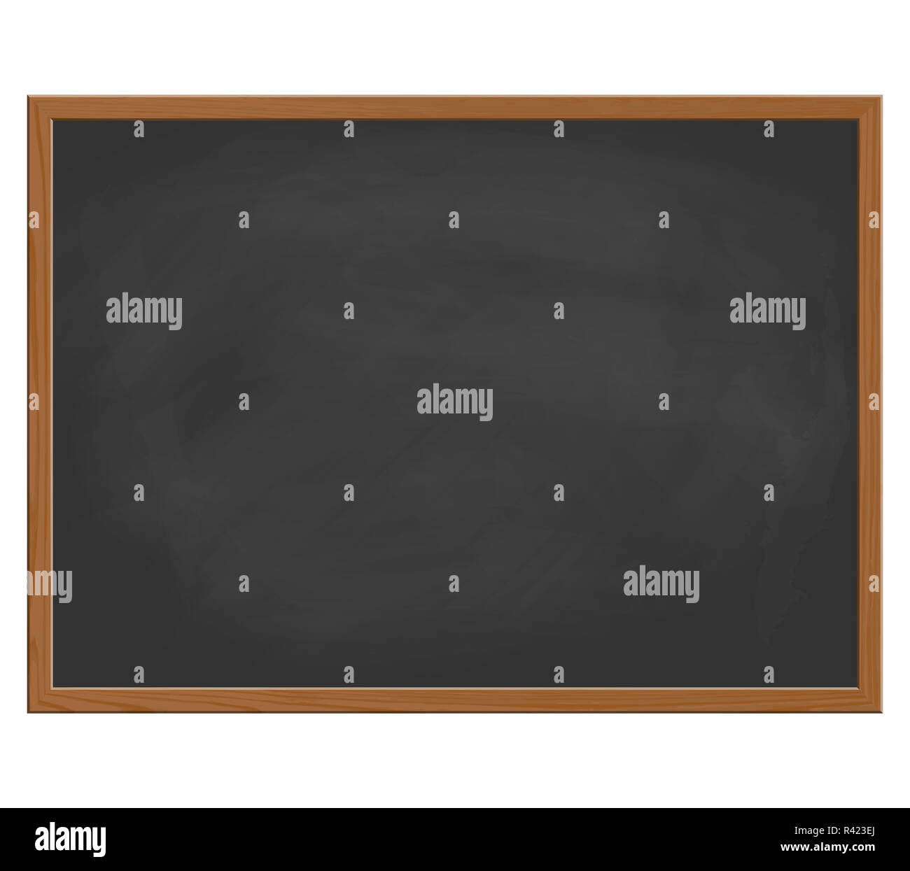 chalk board with wooden frame Stock Photo - Alamy