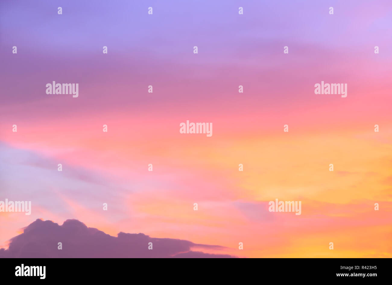 Colorful sunset sky background Stock Photo - Alamy