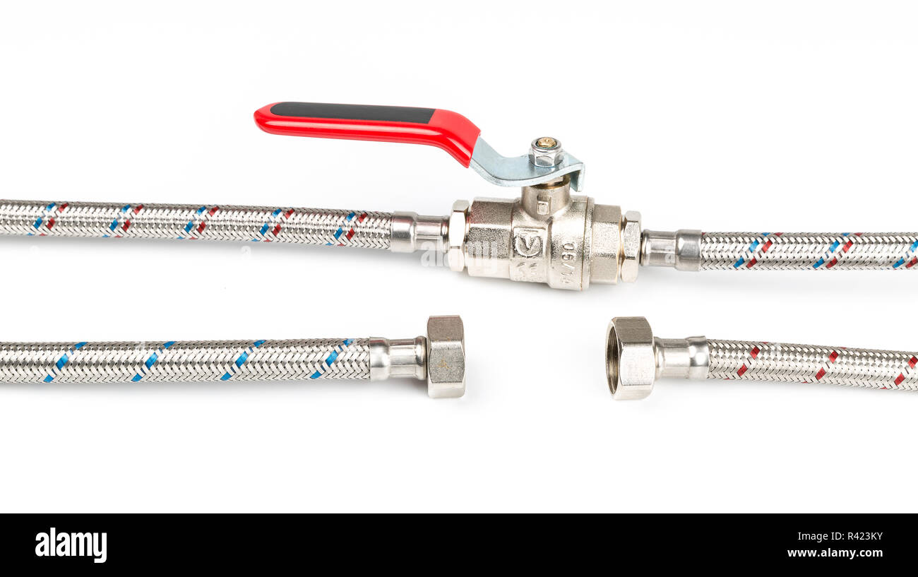 Water pipe flexible connection Stock Photo - Alamy