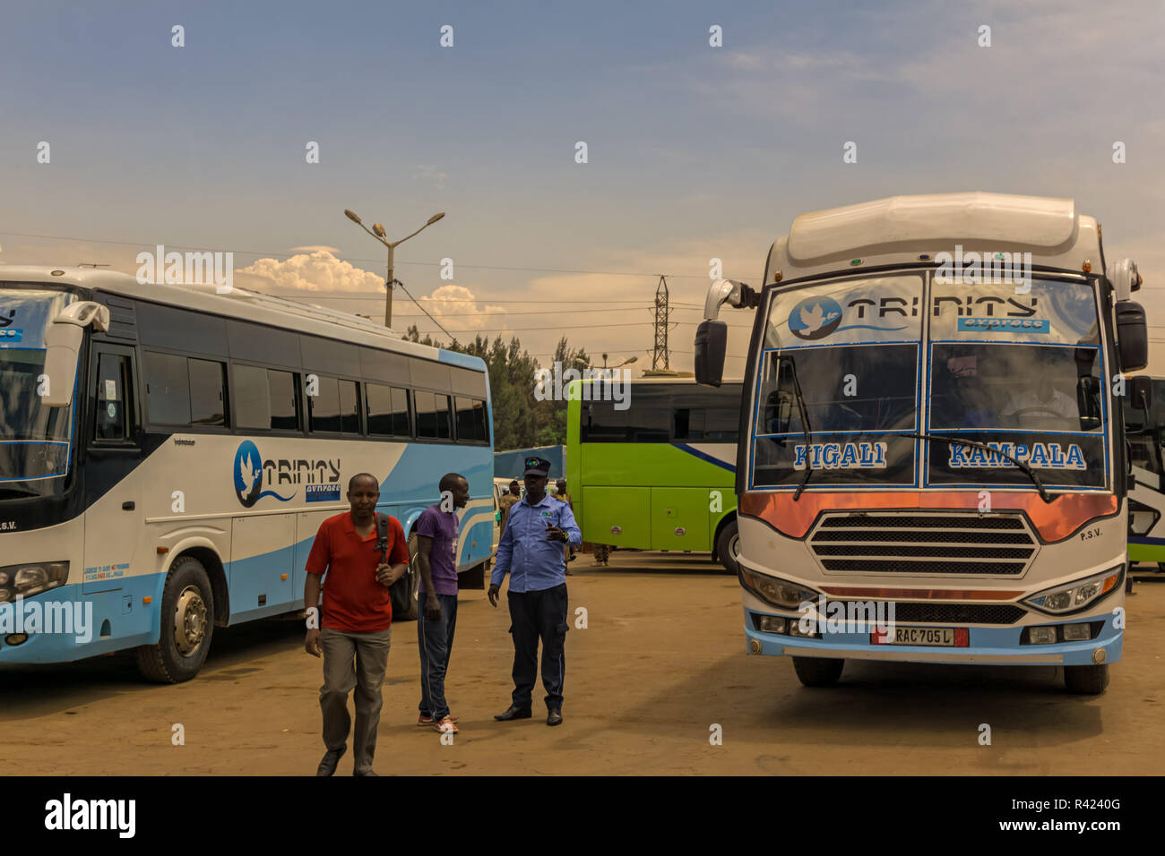 KIGALI,RWANDA - OCTOBER 18,2017: Nyabugogo This is the big Taxi Park ...