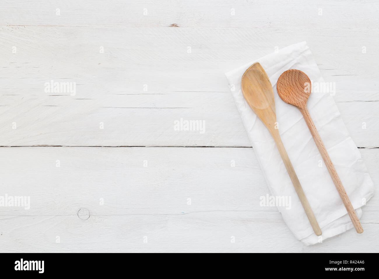 wooden spoon background Stock Photo - Alamy