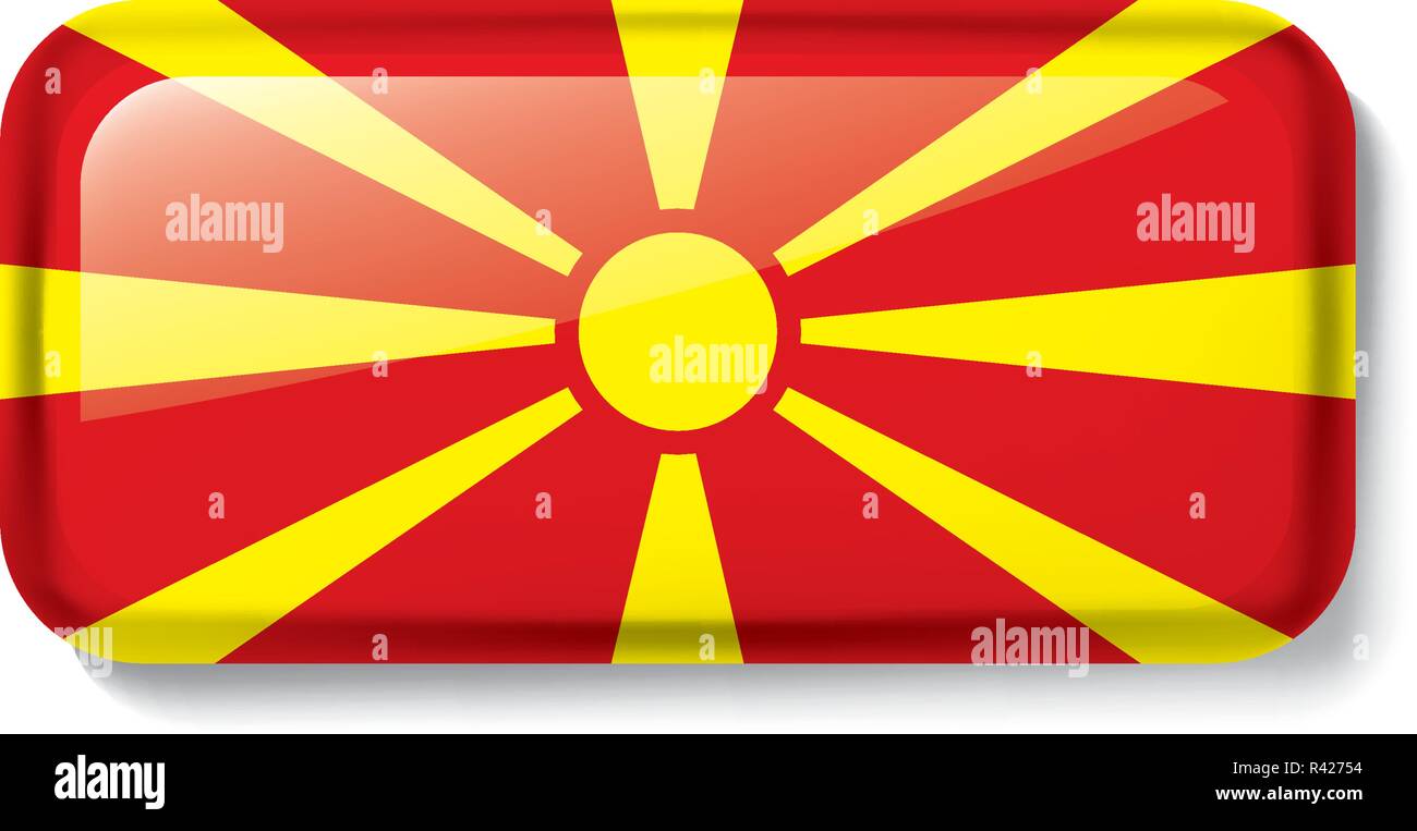 Macedonia flag, vector illustration on a white background Stock Vector ...