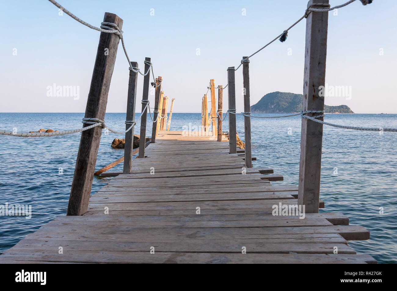 Zakynthos greece beach jetty hi-res stock photography and images - Alamy