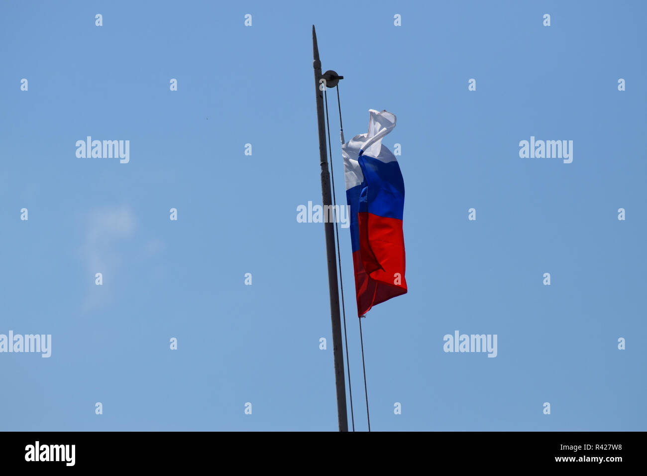 The fluttering flag of Russia Stock Photo - Alamy