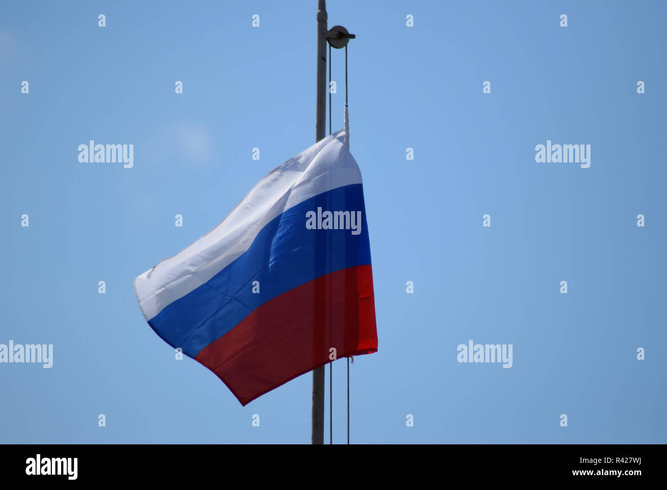 The fluttering flag of Russia Stock Photo - Alamy