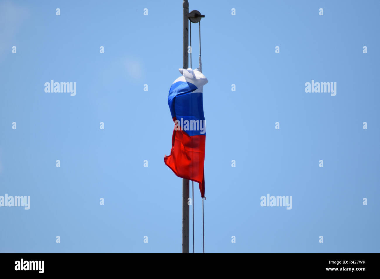 The fluttering flag of Russia Stock Photo - Alamy