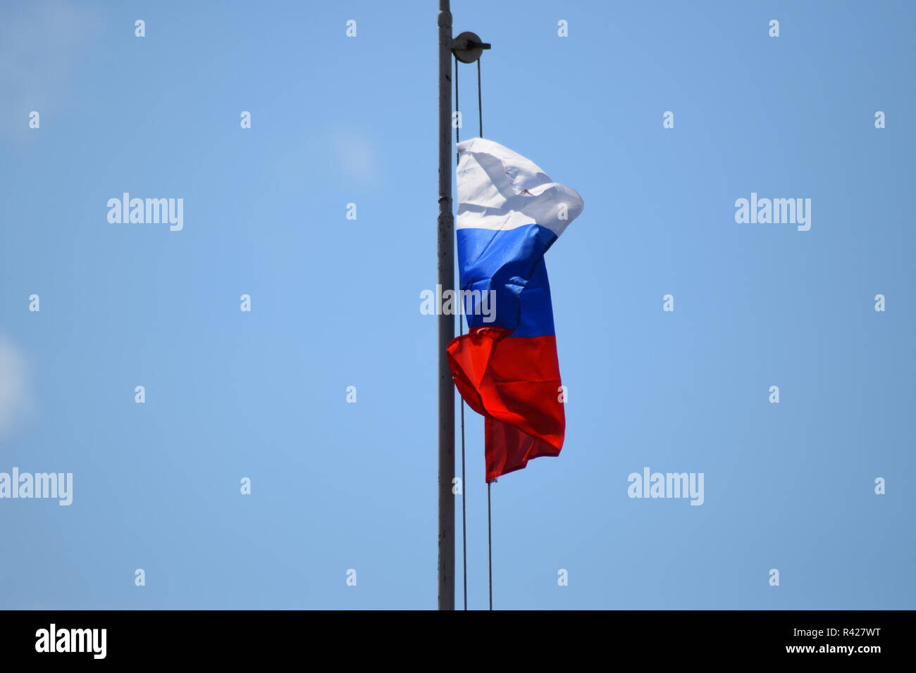The fluttering flag of Russia Stock Photo - Alamy