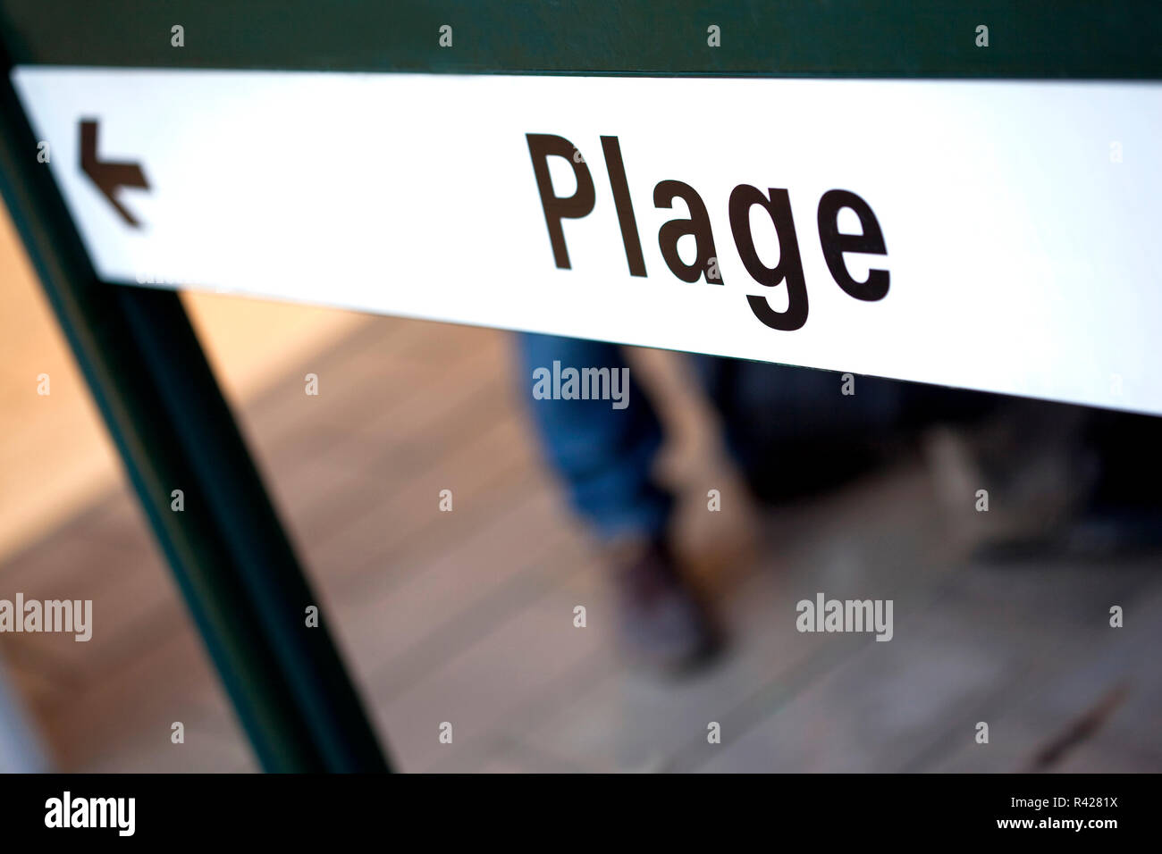 Bean sign in France Stock Photo - Alamy