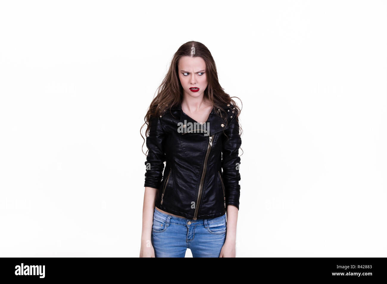 Girl in a fury Stock Photo - Alamy