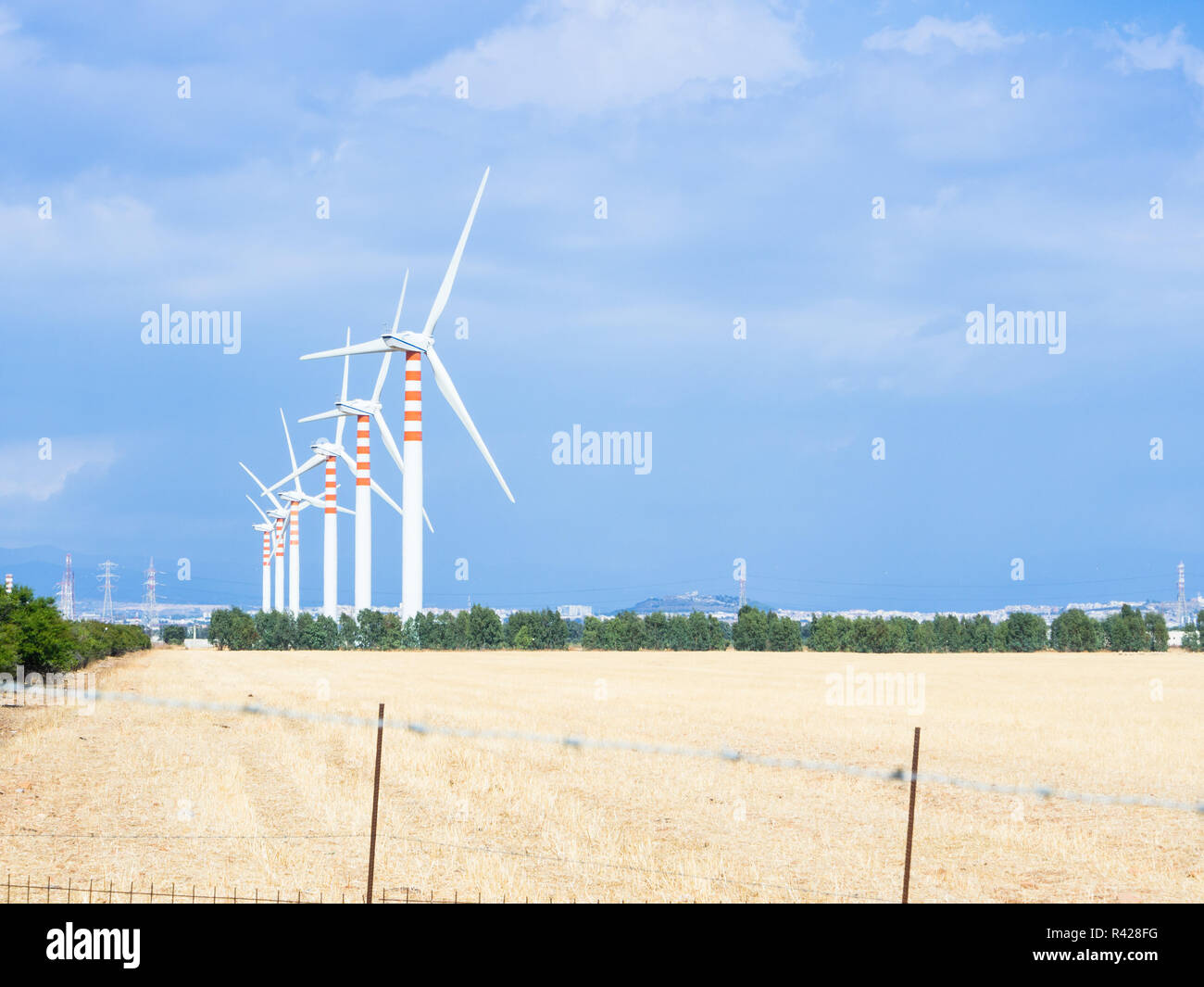 Wind Turbines in the country Stock Photo - Alamy