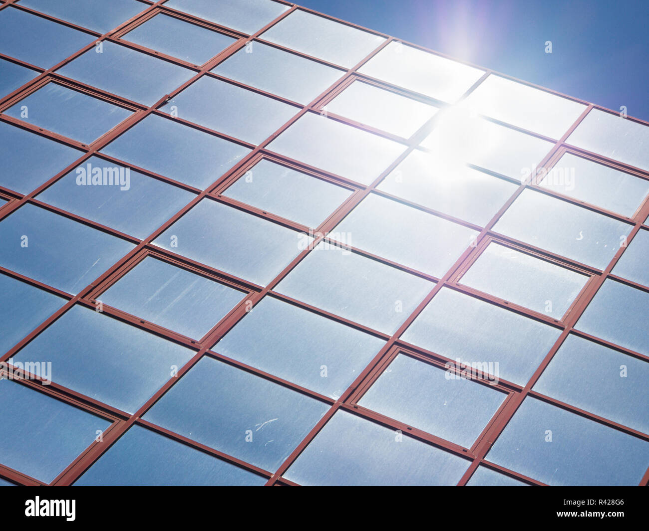 Glass reflection colored Stock Photo - Alamy