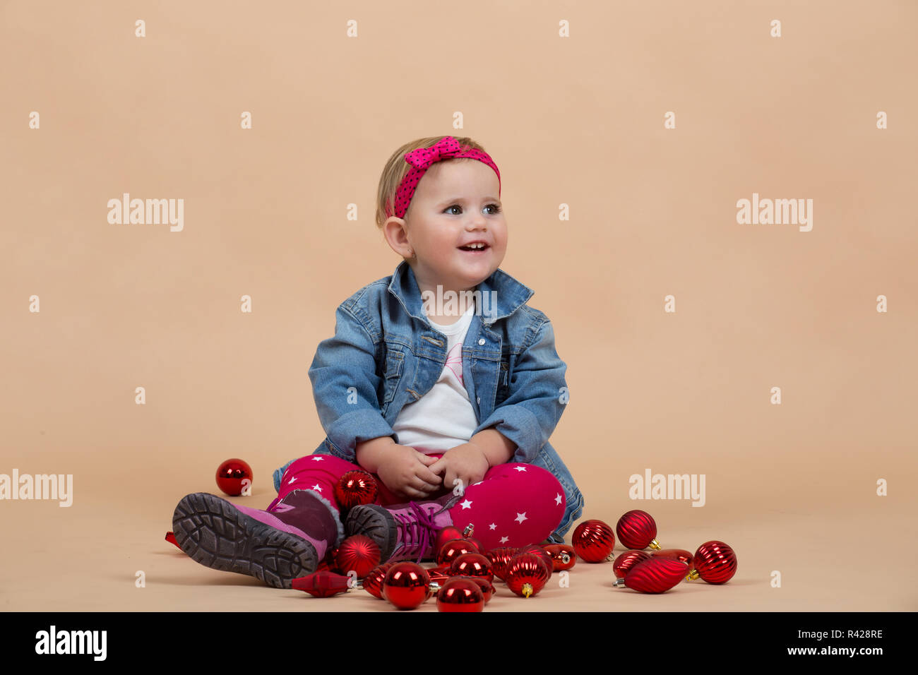 one year baby portrait Stock Photo - Alamy