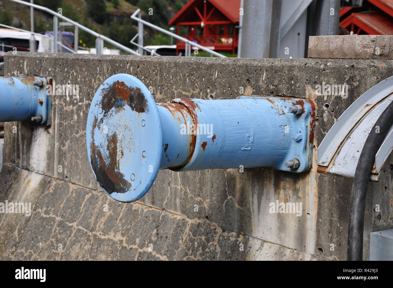 terminus,flam railway,buffer,track end Stock Photo - Alamy