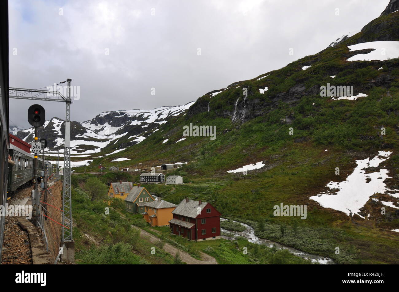 flam railway at the terminus myrdal Stock Photo - Alamy