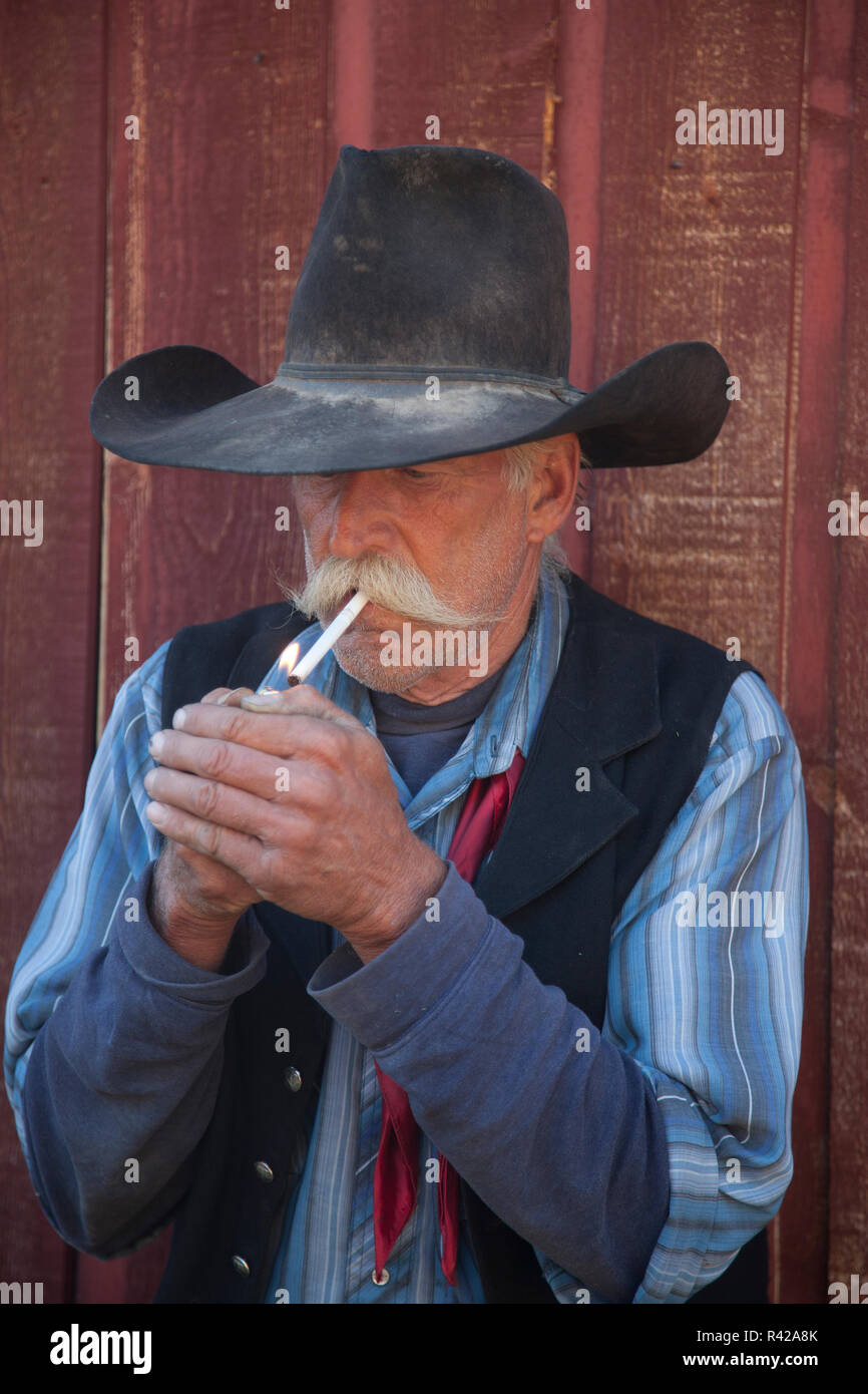 Cowboy Smoking Cigarette Stock Photos & Cowboy Smoking Cigarette Stock ...