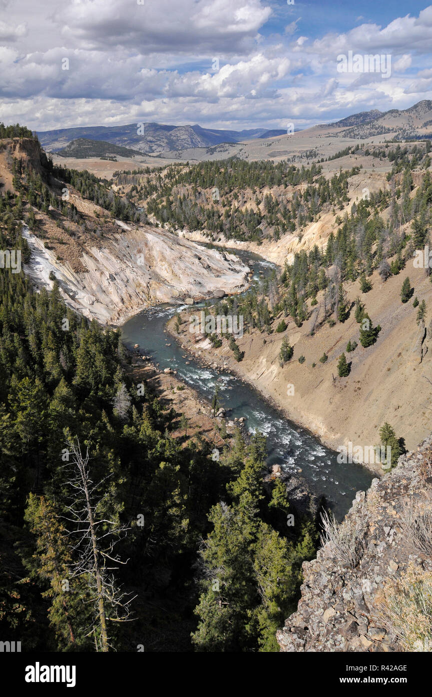 Yellowstone National Park, Wyoming, USA. A scenic view of the ...