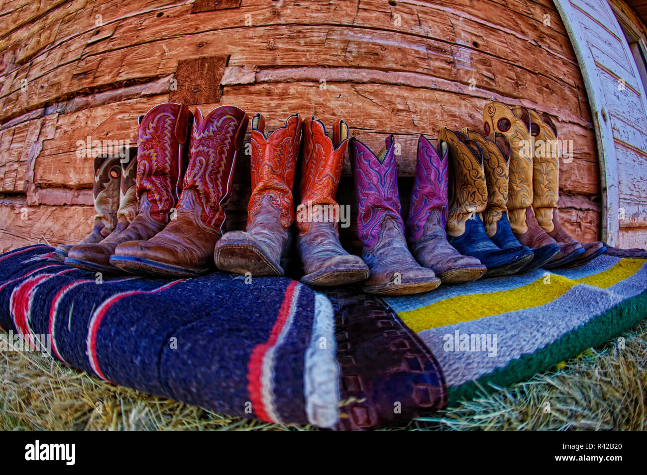 Wyoming cowboy boots hi-res stock photography and images - Alamy