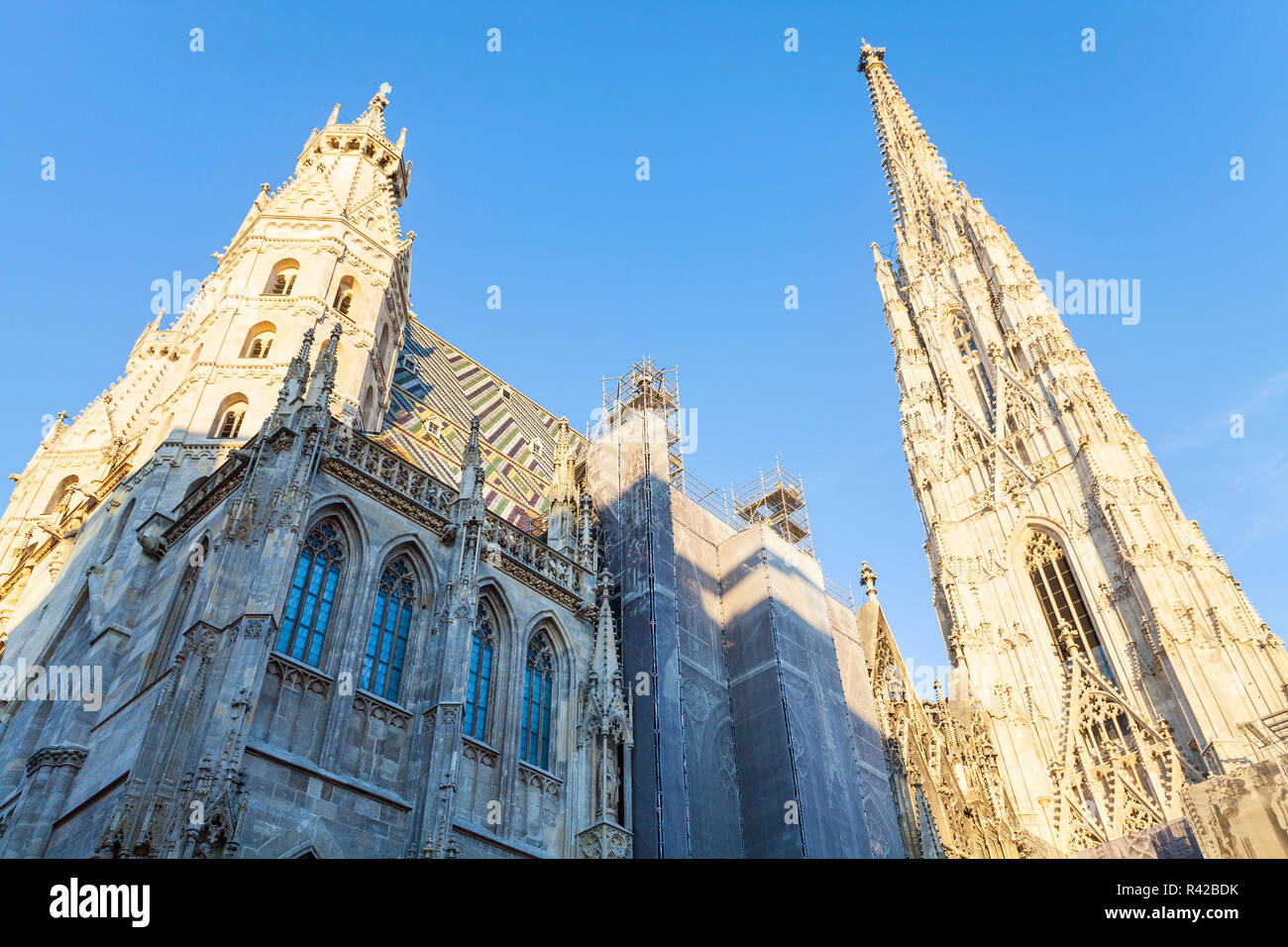 towers of St. Stephen's cathedral, Vienna Stock Photo - Alamy