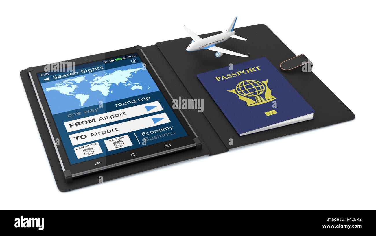 online flight booking Stock Photo - Alamy