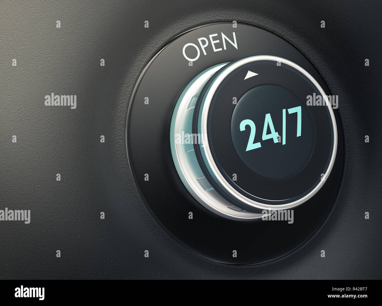 24 7 service concept Stock Photo - Alamy