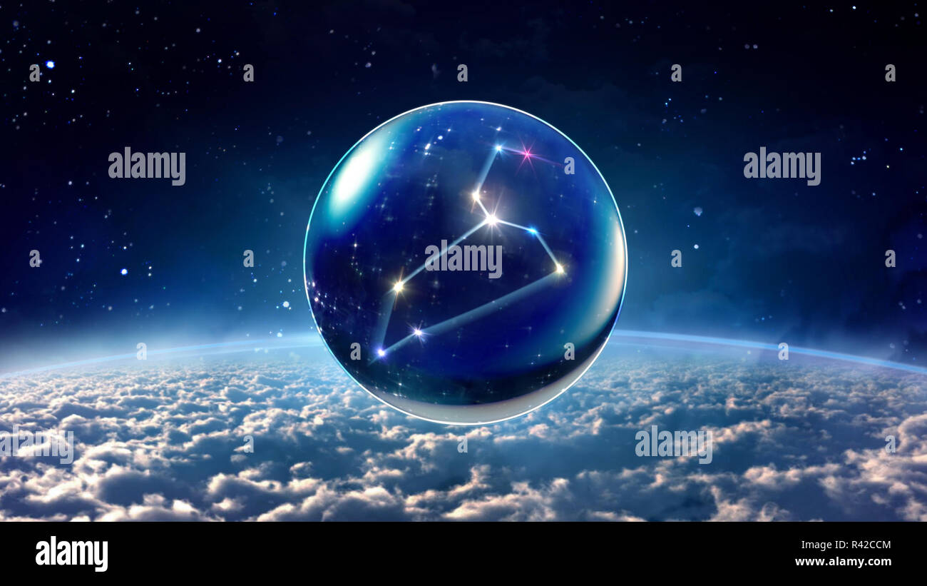 Leo star map zodiac hi-res stock photography and images - Alamy