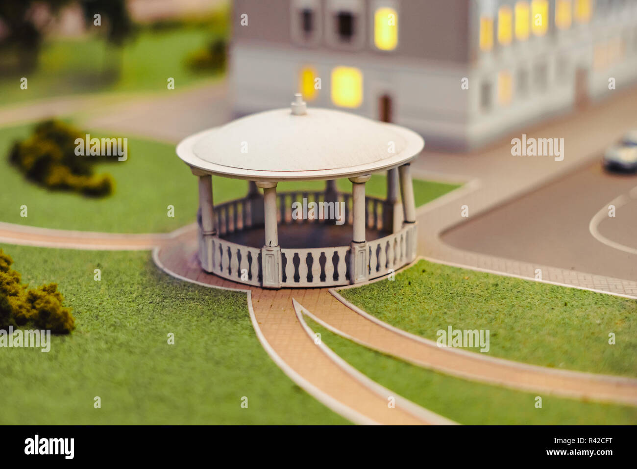 Model of small buildings and streets of the whole city Stock Photo - Alamy
